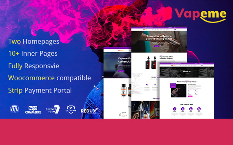 Vapeme | Thème WordPress Modern Vape Shop - TemplateMonster