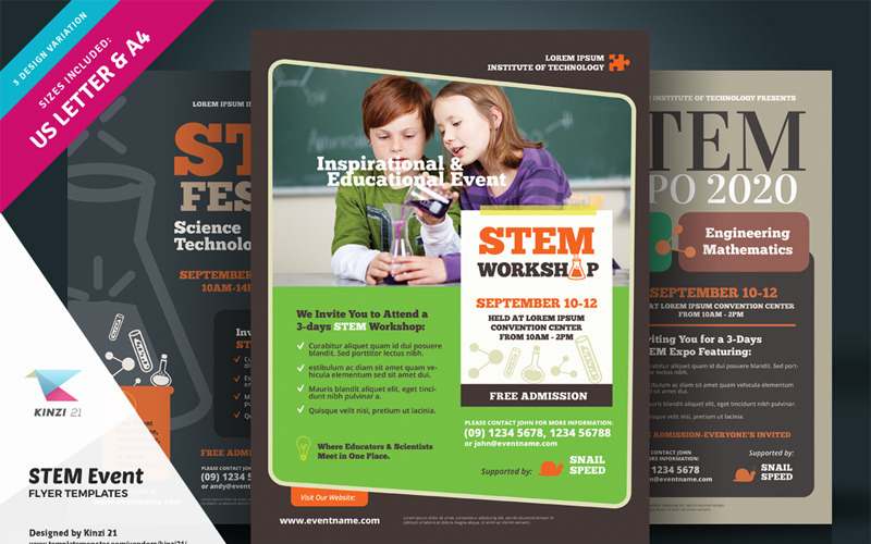 STEM Event Flyer - Corporate Identity Template STEM Event Flyer - Corporate Identity Template