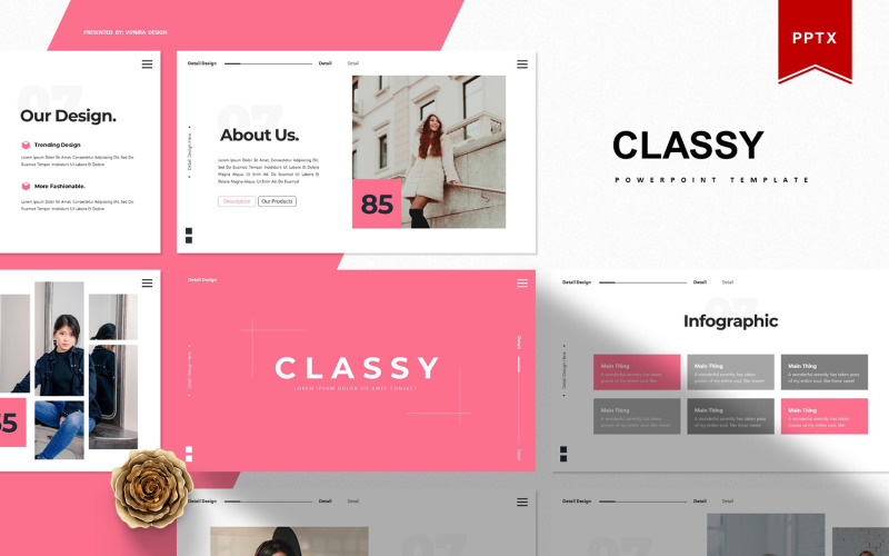 Chic | Modèle PowerPoint #103400 - TemplateMonster