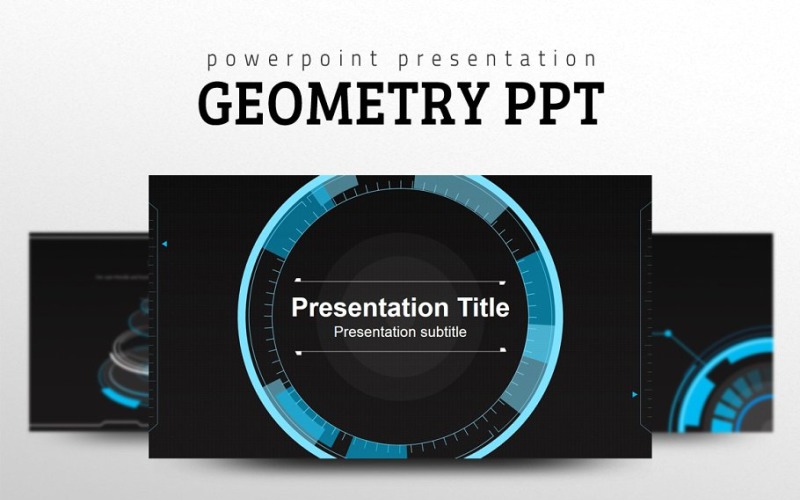 Modèle PowerPoint de géométrie PPT #103420 - TemplateMonster