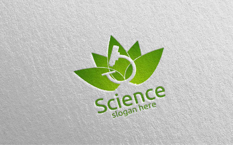 Science and Research Lab Design Concept Logo Template