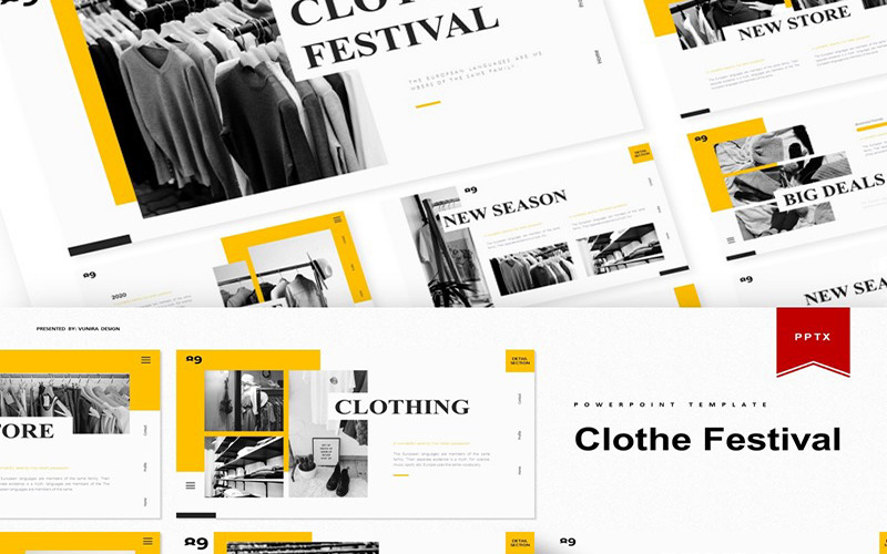 Clothe Festival | PowerPoint Template #103704