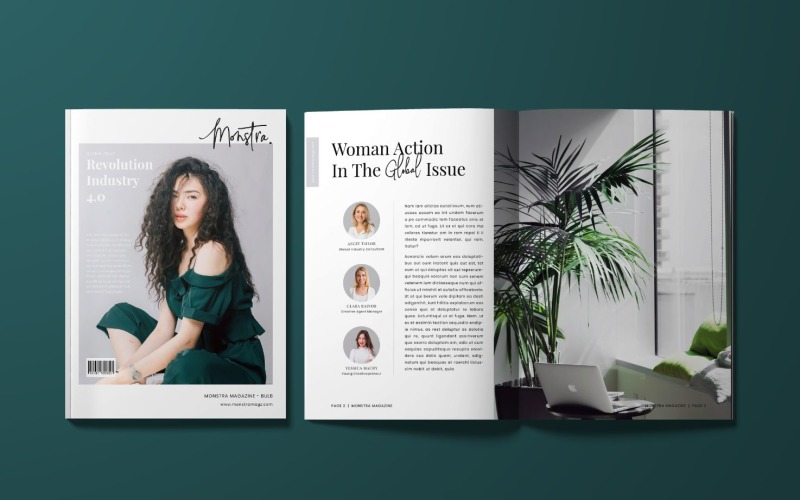 Modello di rivista Fashion Revolution - TemplateMonster