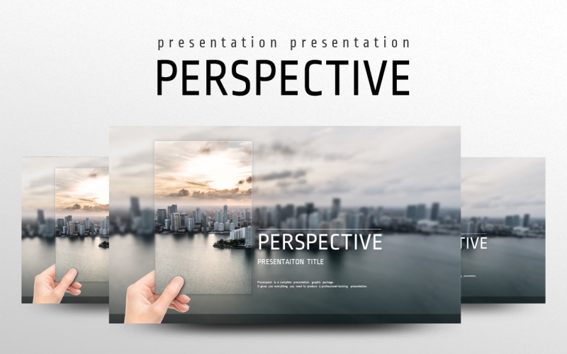 Perspective PowerPoint template #107269 - TemplateMonster