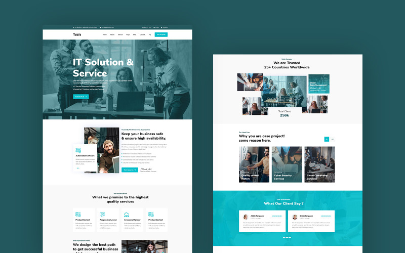 IT Company PSD Templates