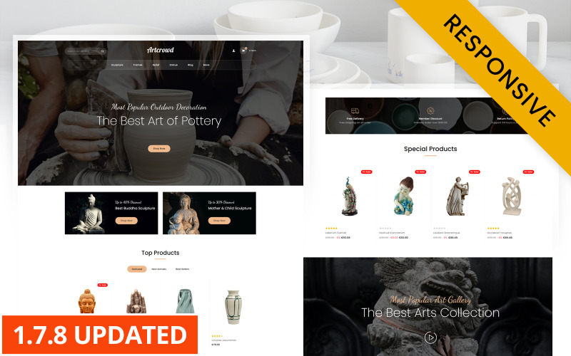Artistic - Handmade Art and Craft Store Prestashop Theme