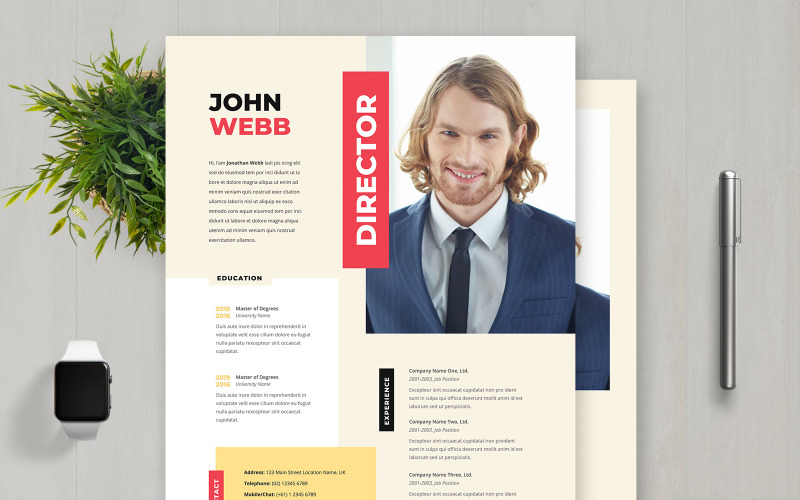 John Webb | Director Resume Template - TemplateMonster