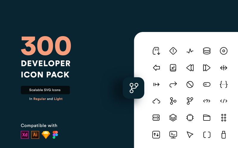 Developer Life Pack Icon Set #108739 - TemplateMonster