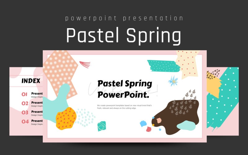 Pastel Spring PowerPoint template #108901 - TemplateMonster