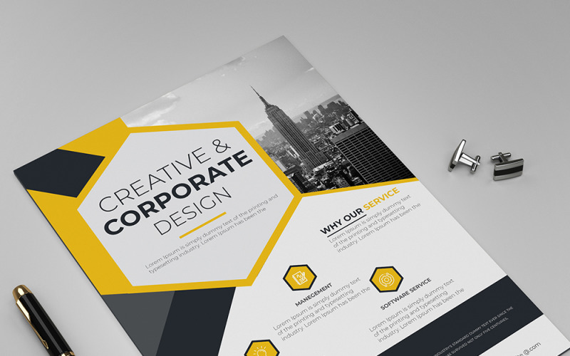 Flyer - Corporate Identity Template #109713 - TemplateMonster