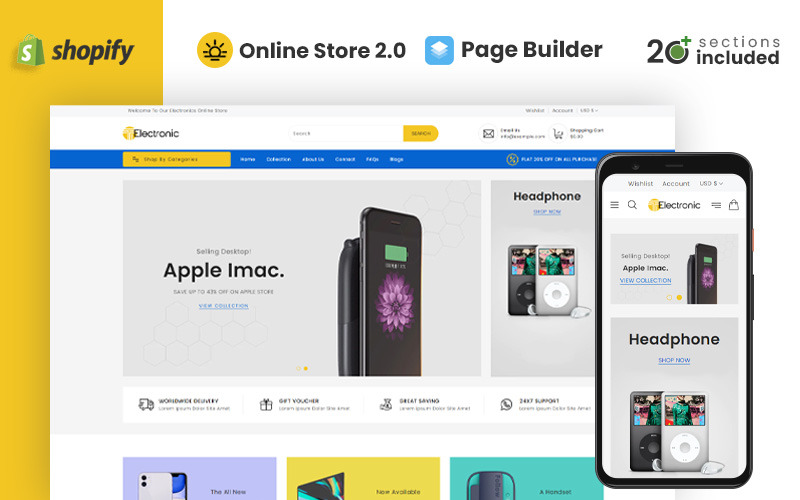 Electronics Shopify Themes - Best 228 Electronics Repair & Shop Shopify ...