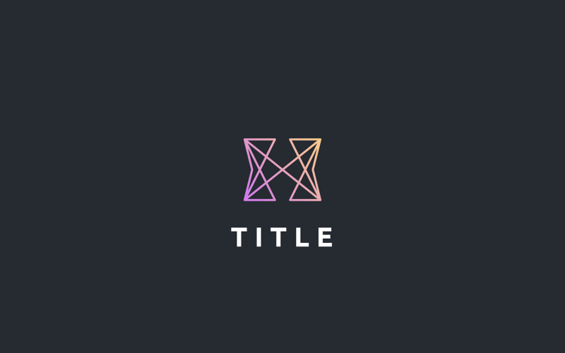 H network Logo Template #111351 - TemplateMonster