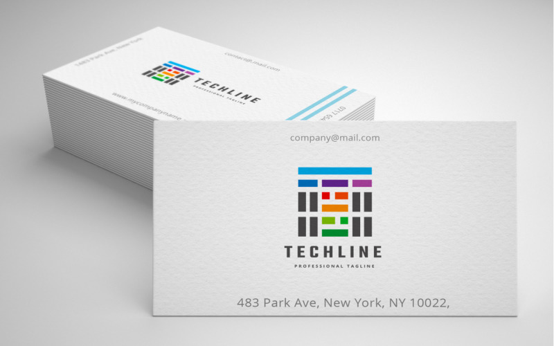 Tech Line Logo Template #113133 - TemplateMonster