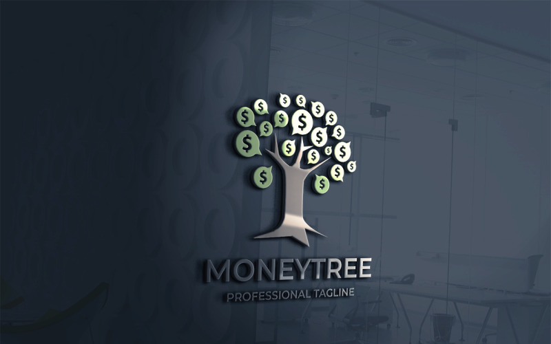 Money Tree Logo Template #113368 - TemplateMonster