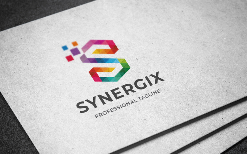 Synergix Letter S Logo Template #113408 - TemplateMonster