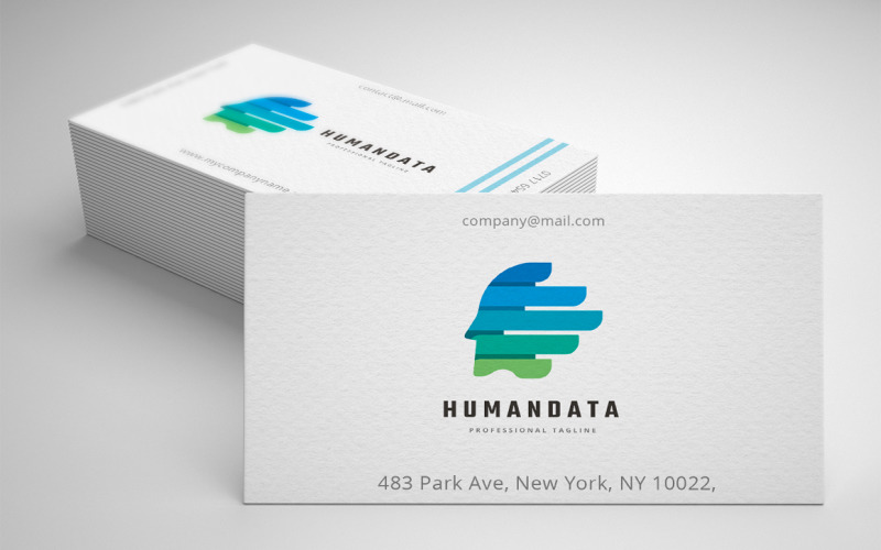 Human Data Logo Template #113630 - TemplateMonster