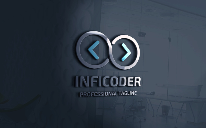 Infinity Coder Logo Template #113612 - TemplateMonster
