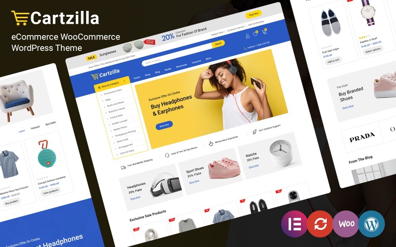 Cartzilla - uniwersalny motyw WooCommerce - TemplateMonster