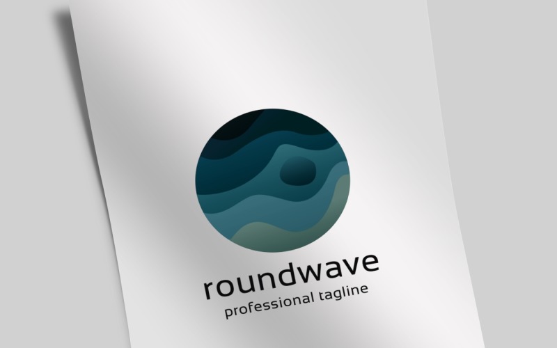 Round Wave Logo Template #114185 - TemplateMonster