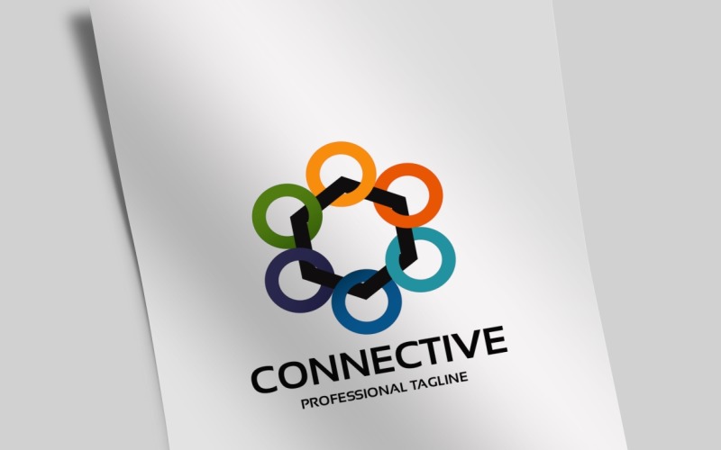 Connective Logo Template #114206 - TemplateMonster
