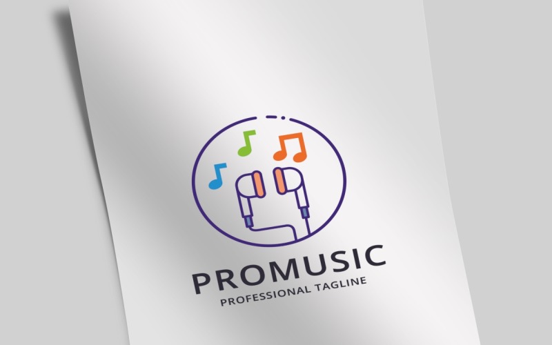 Pro Music Logo Template #114437 - TemplateMonster