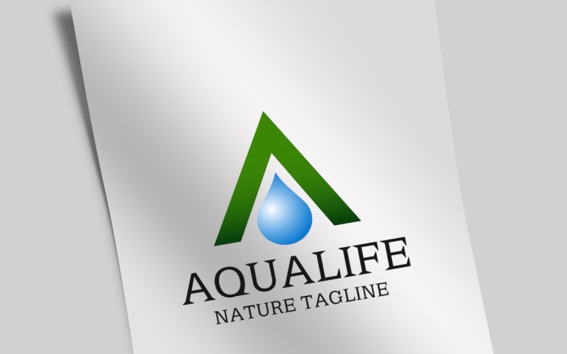 Aqua Life Letter A Logo Template #114560 - TemplateMonster