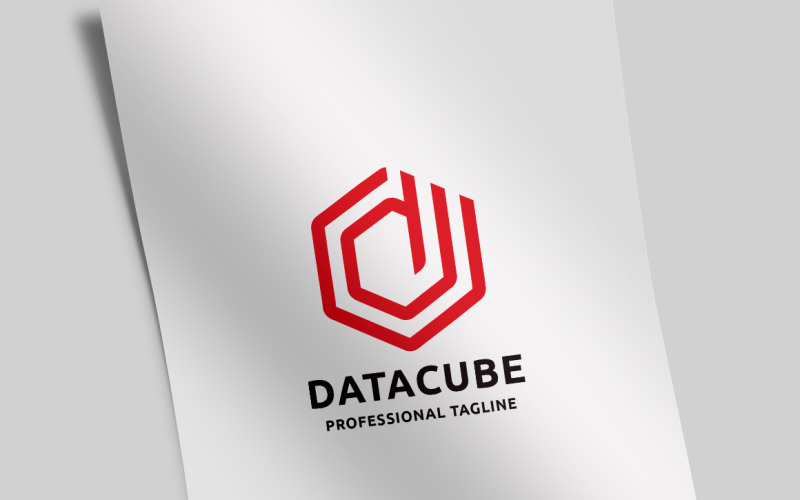 Data Cube Letter D Logo Template #114657 - TemplateMonster
