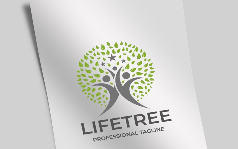 Life Tree v.2 Logo Template #114649 - TemplateMonster