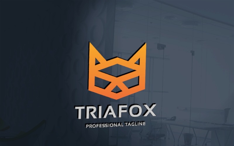 Triangle Fox Logo Template #114631 - TemplateMonster