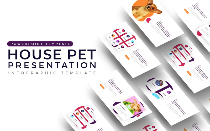 Modèle PowerPoint de présentation d'animaux domestiques