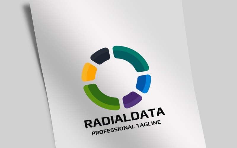 Radial Data Logo Template #114911 - TemplateMonster