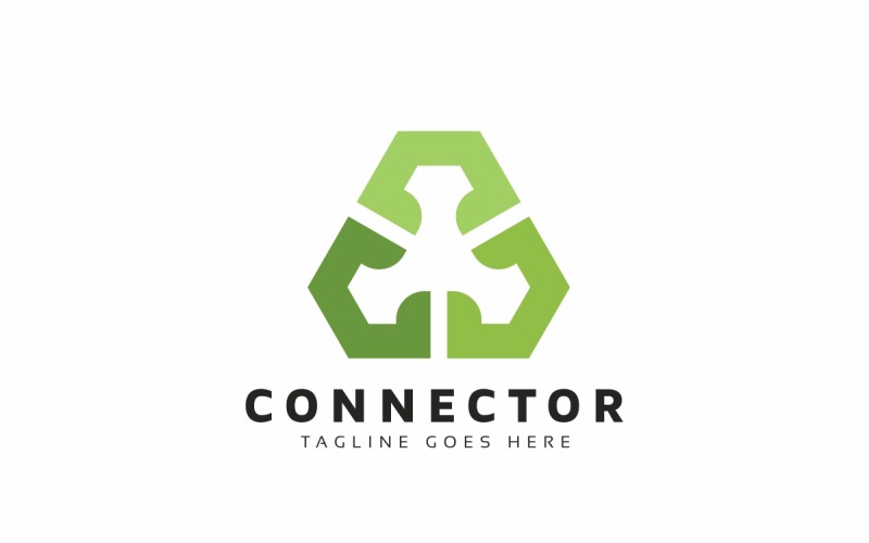 Modèle de logo de connecteur #115275 - TemplateMonster
