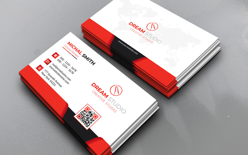 Simply Modern Business Card - Kurumsal Kimlik Şablonu