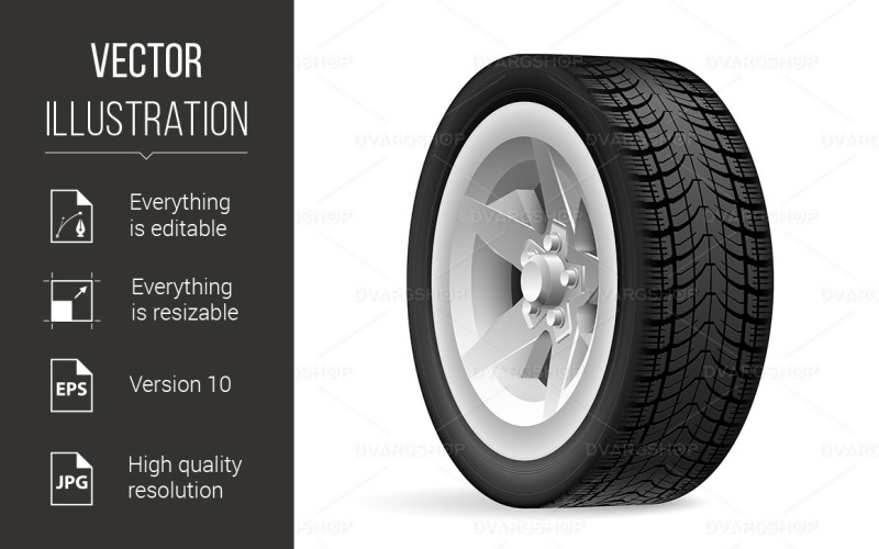 Wheel - Vector Image #116592 - TemplateMonster