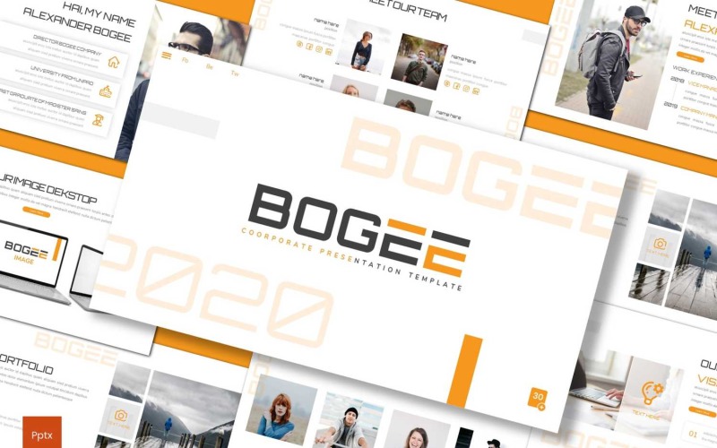 Bogee PowerPoint template #117152 - TemplateMonster