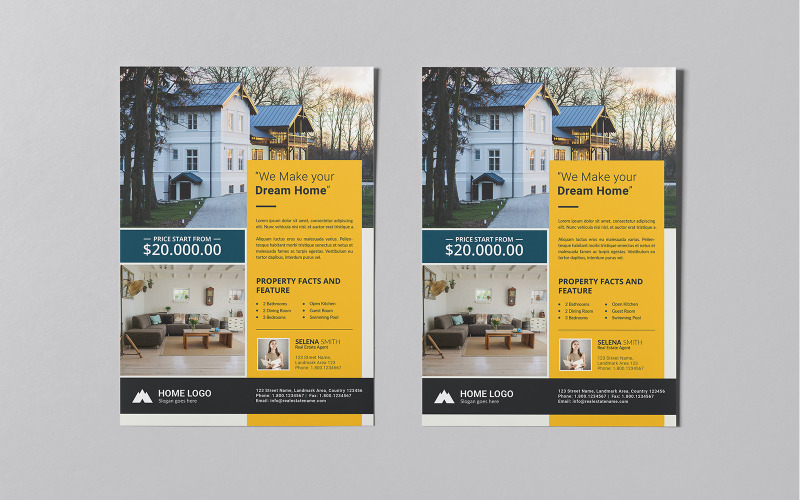 Minimalist Real Estate Property Flyers - TemplateMonster