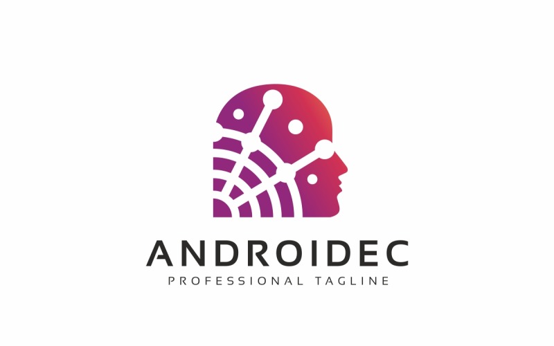 Plantilla de logotipo de intelecto humano - TemplateMonster