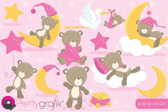 Download Baby Bear Girl Clipart - Vector Image - Vector на тему графика
