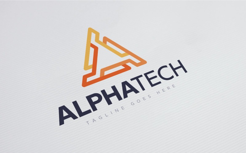 Modèle de logo Alpha Tech #119496 - TemplateMonster
