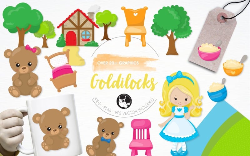 Download Goldilocks illustration pack - Vector Image - Vector на тему ...
