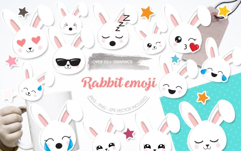 Rabbit Emoji - Vector Image #119970 - TemplateMonster
