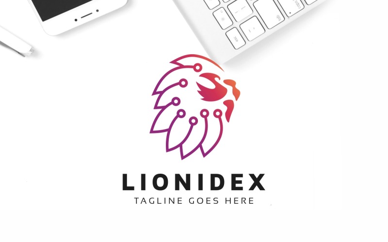 Lion Tech Logo Template #121159 - TemplateMonster