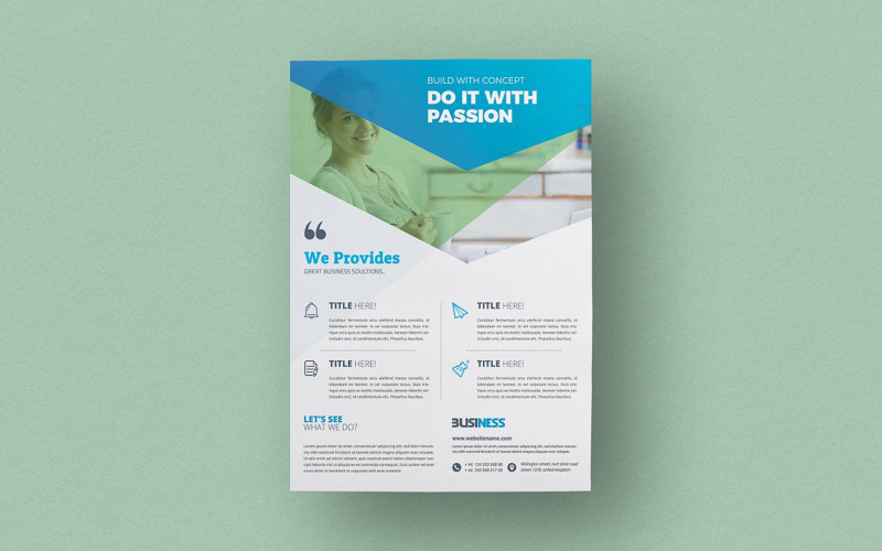 Flyer - Corporate Identity Template #121820 - TemplateMonster