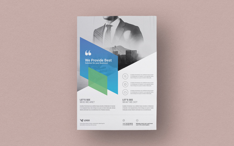 Flyer - Corporate Identity Template #121829 - TemplateMonster