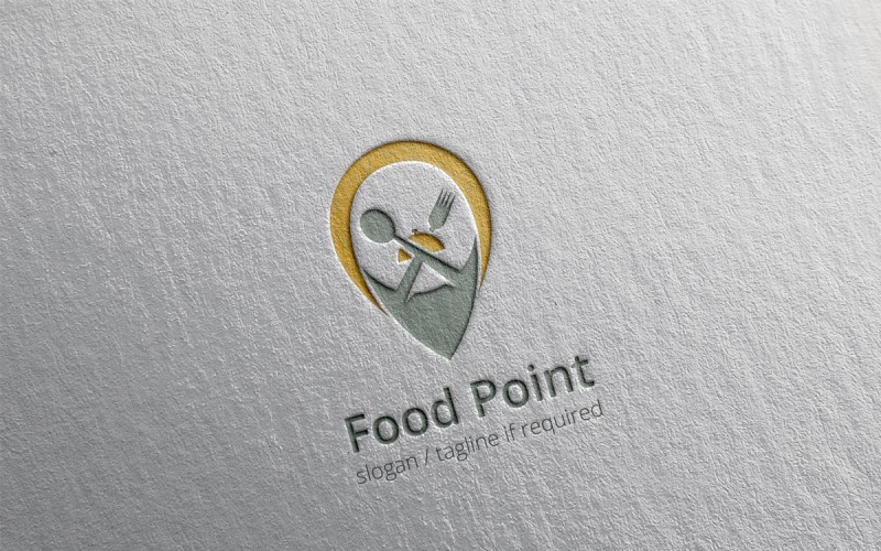 Food Point Logo Template #121915 - TemplateMonster