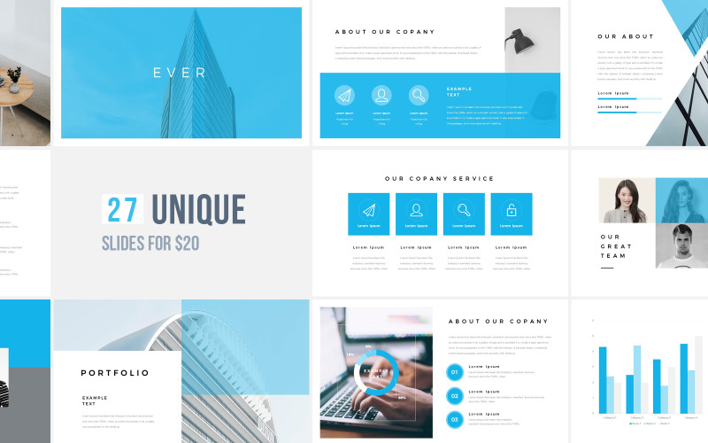 Ever PowerPoint template #122115 - TemplateMonster