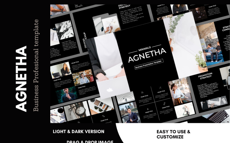 Agnetha Minimal Business Presentation PowerPoint template Agnetha Minimal Business Presentation PowerPoint template