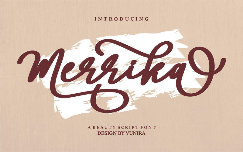 Merrika | Una fuente cursiva de belleza - TemplateMonster