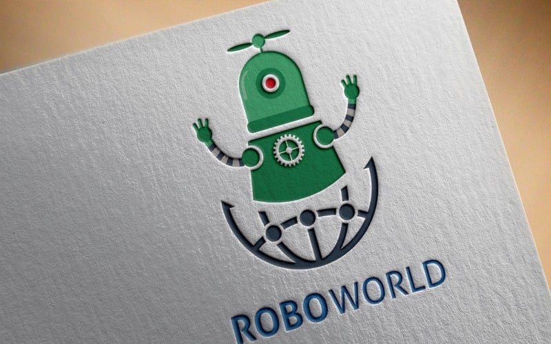 Roboworld Logo Template #122383 - TemplateMonster