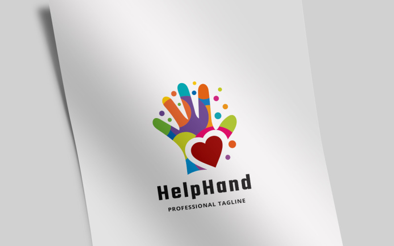 Help Hand Logo Template #122426 - TemplateMonster